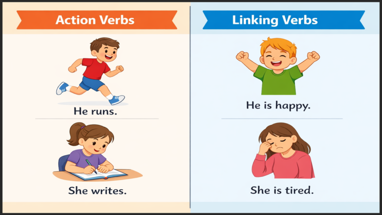 Action Verbs vs Linking Verbs Examples: 100 Clear Sentences for Easy ...
